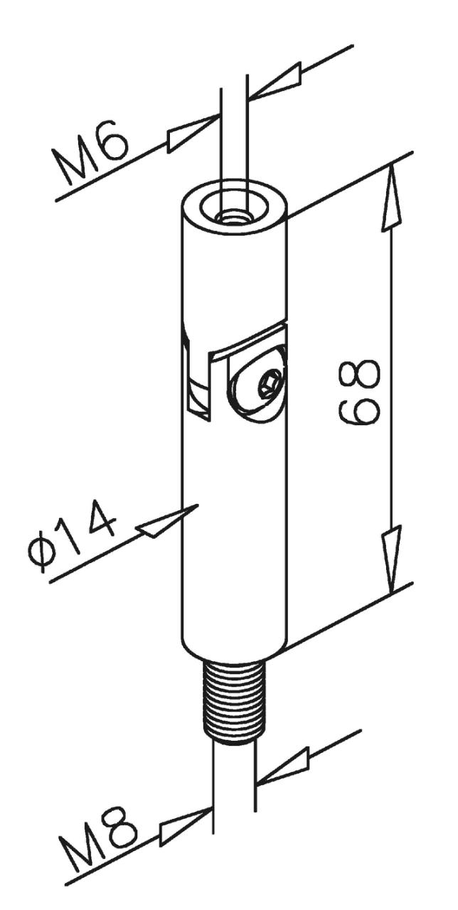 Stainless Steel Adjustable Pin With M8 Threaded Hole - Buy Adjustable ...